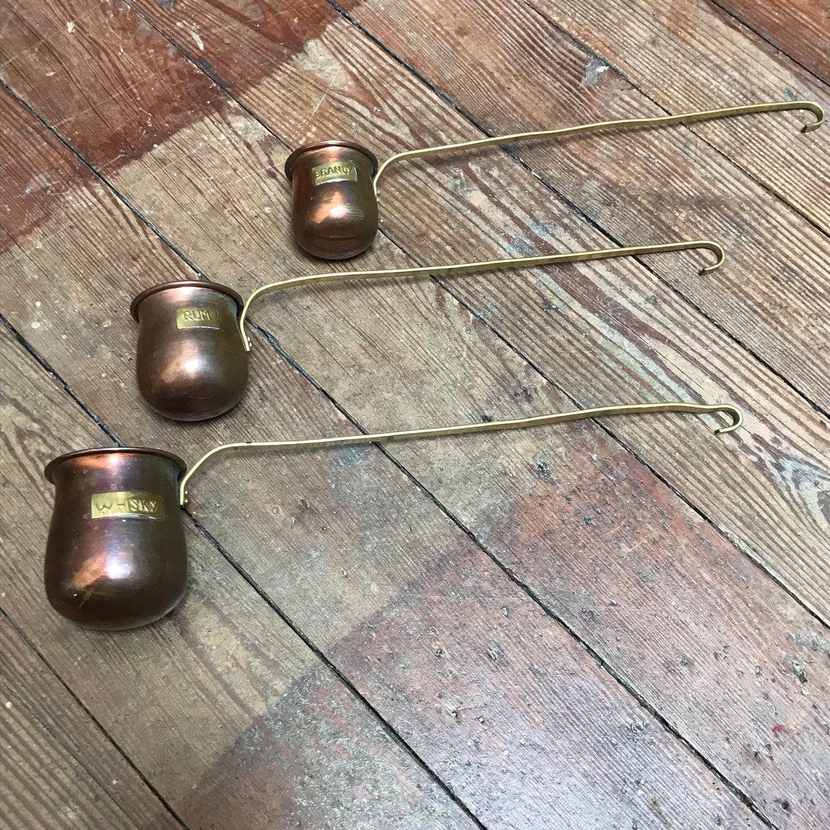 SOLD - Copper & Brass Whisky, Rum & Brandy Measure Set – PamPicks